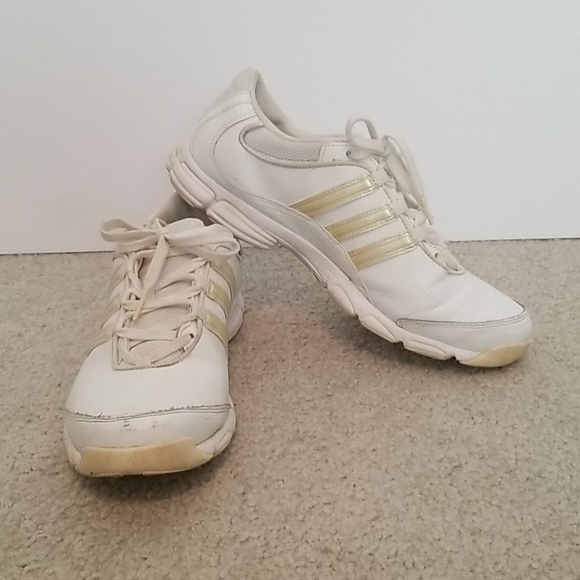 adidas | Shoes | Adidas White Lace Up Lightweight Cheer Sport Shoes Sz ...